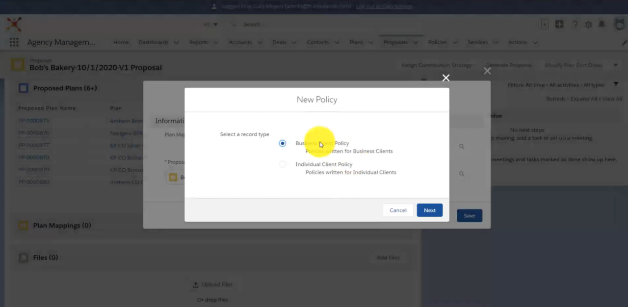 Workflow Process - Present | Brilliantly Bundled Insurance Agency Software